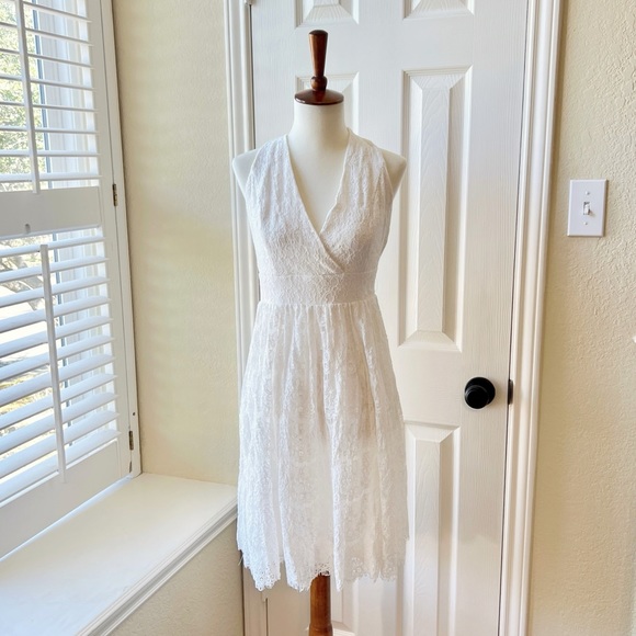 Nikibiki | Dresses | Nikibiki White Lace Halter Dress | Poshmark